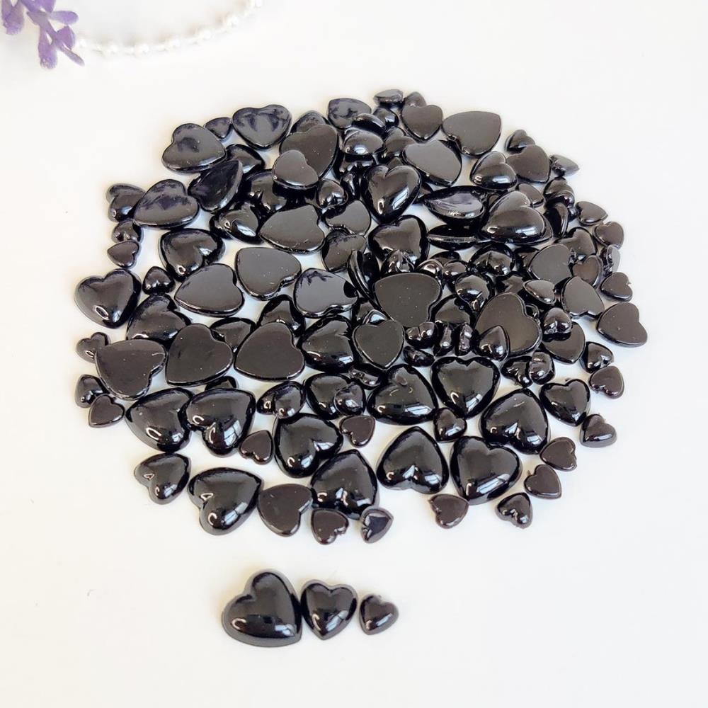 Dress My Craft Water Droplets - Black Hearts — Papermaze