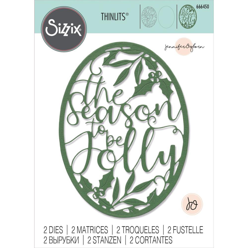 Sizzix Thinlits Die - Jolly Season — Papermaze