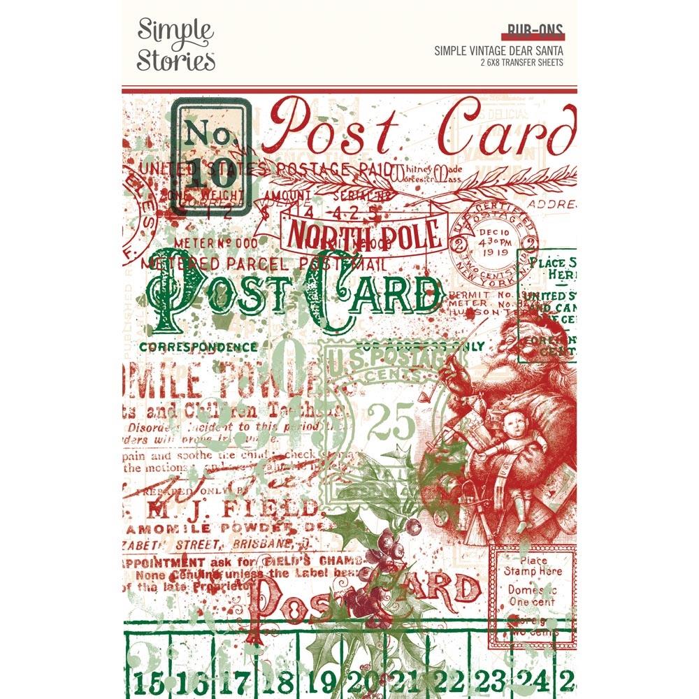 Simple Stories Simple Vintage Dear Santa - Rub-Ons — Papermaze