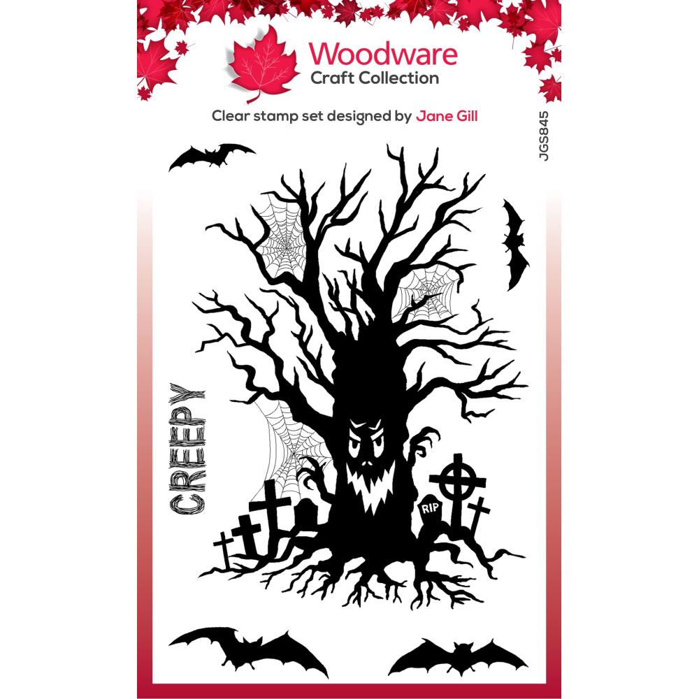 Woodware Clear Magic Stamps - Haunted Tree — Papermaze
