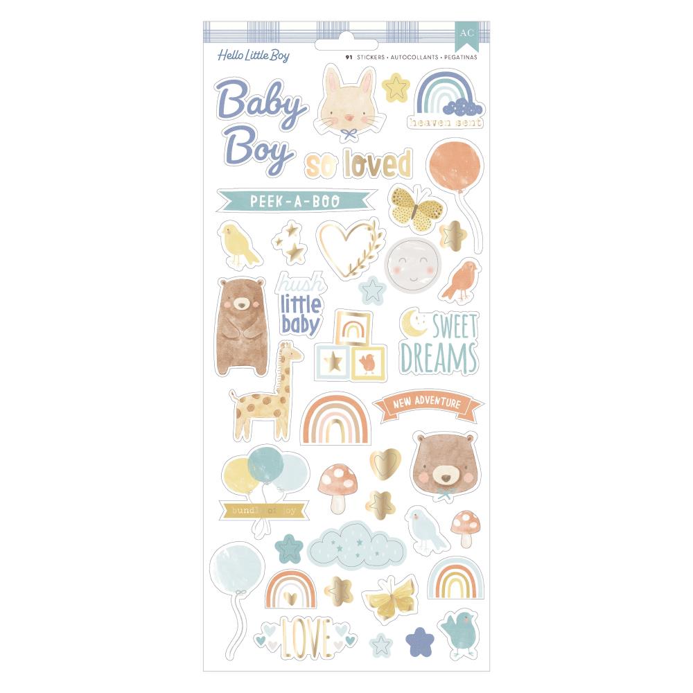 American Crafts Hello Little Boy - Cardstock Stickers — Papermaze