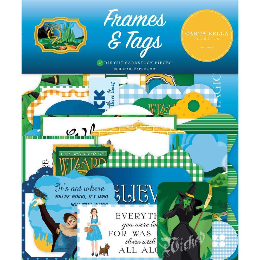 Carta Bella Wizard Of Oz - Ephemera Frames & Tags — Papermaze
