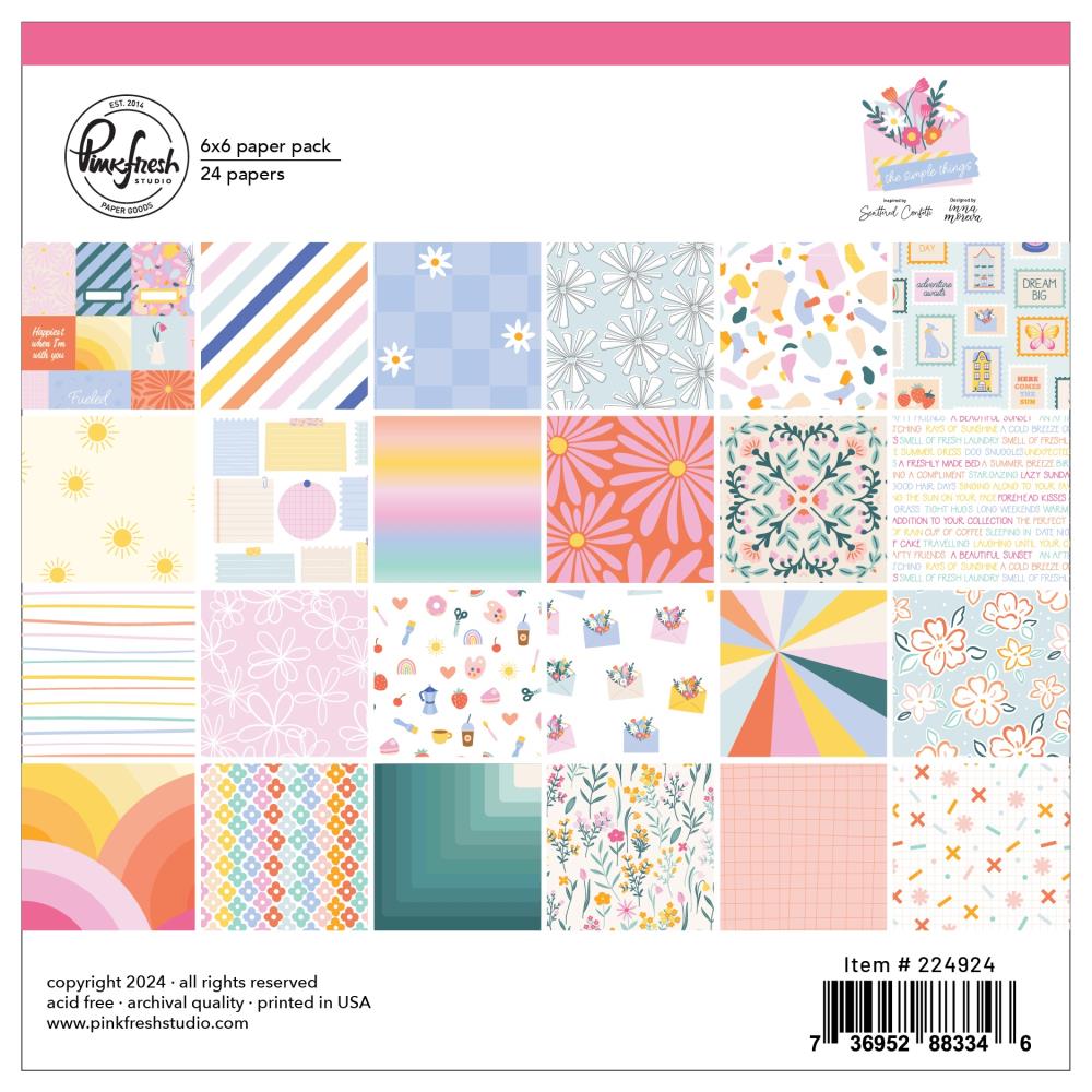 Pinkfresh Studio The Simple Things - 6x6 Pad — Papermaze
