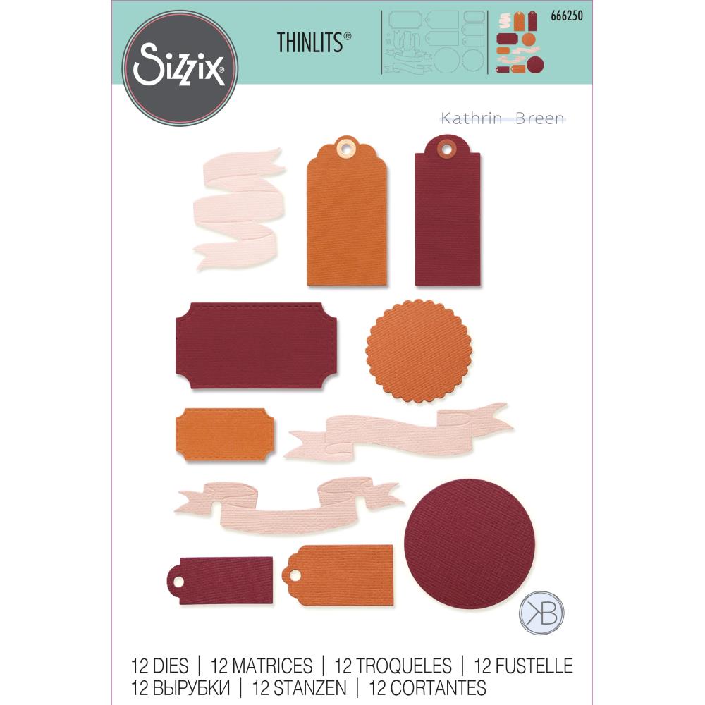Sizzix Thinlits Die - Vintage Tags & Banners — Papermaze