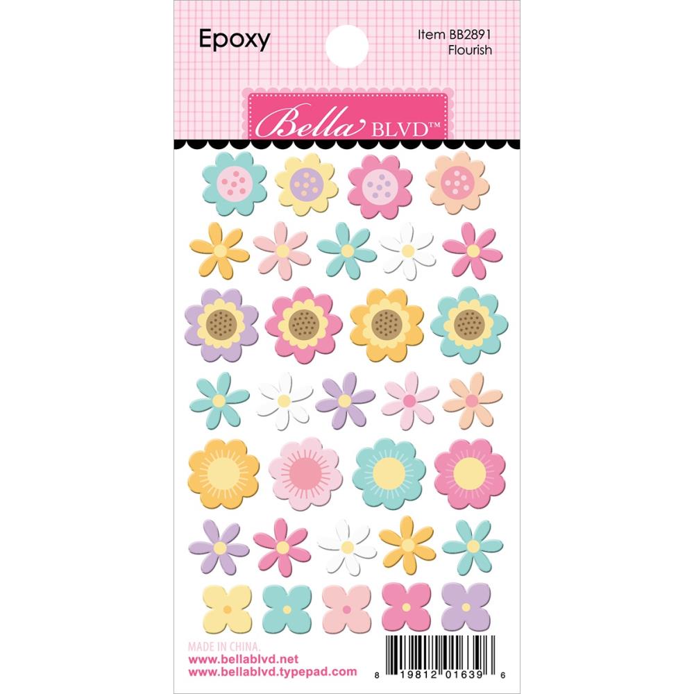 Bella Blvd Just Because - Epoxy Stickers Flourish — Papermaze
