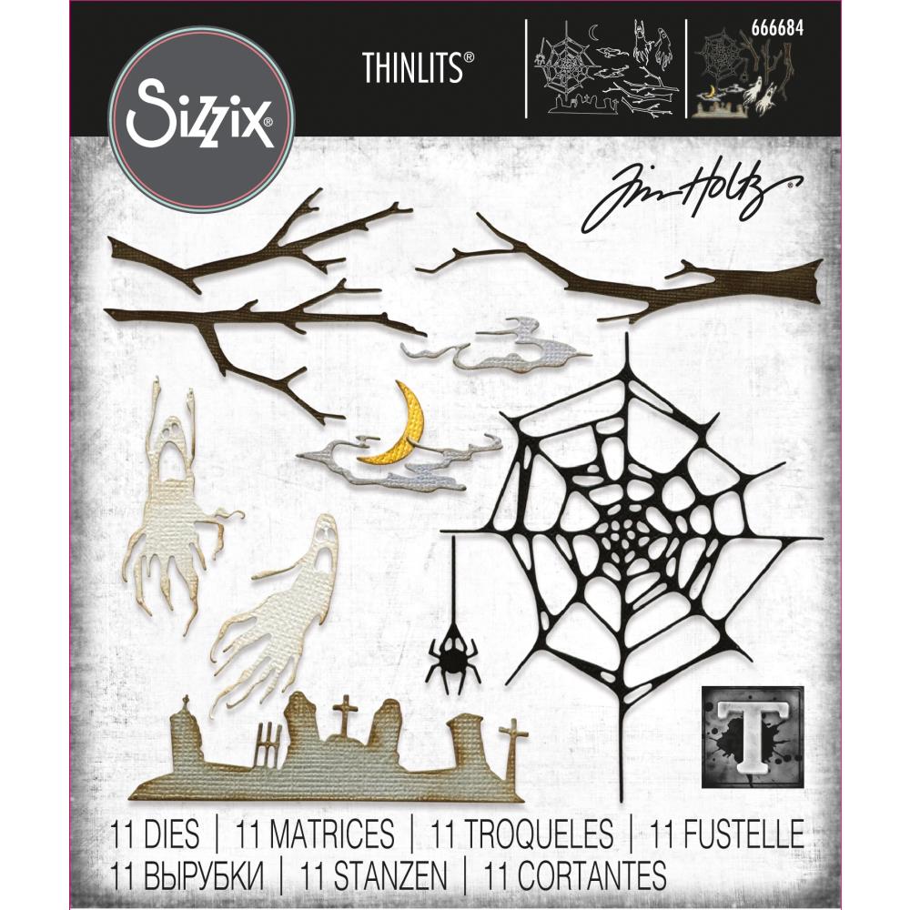 Sizzix Tim Holtz Thinlits Die - Vault Fright Night — Papermaze