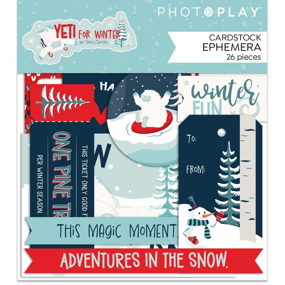 Photoplay Yeti For Winter - Ephemera Die-Cuts — Papermaze