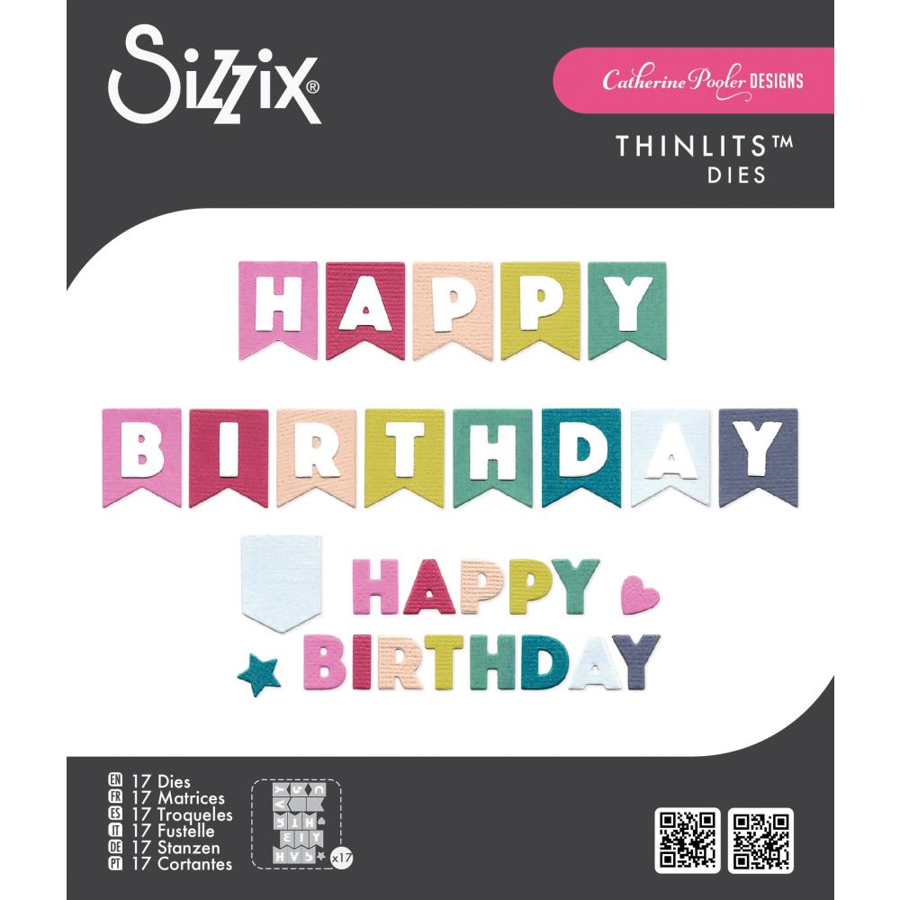 Sizzix Thinlits Die - Birthday Bunting — Papermaze