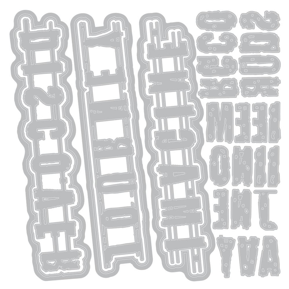 Sizzix Thinlits Die by Seth Apter - Word Wafers #1 — Papermaze