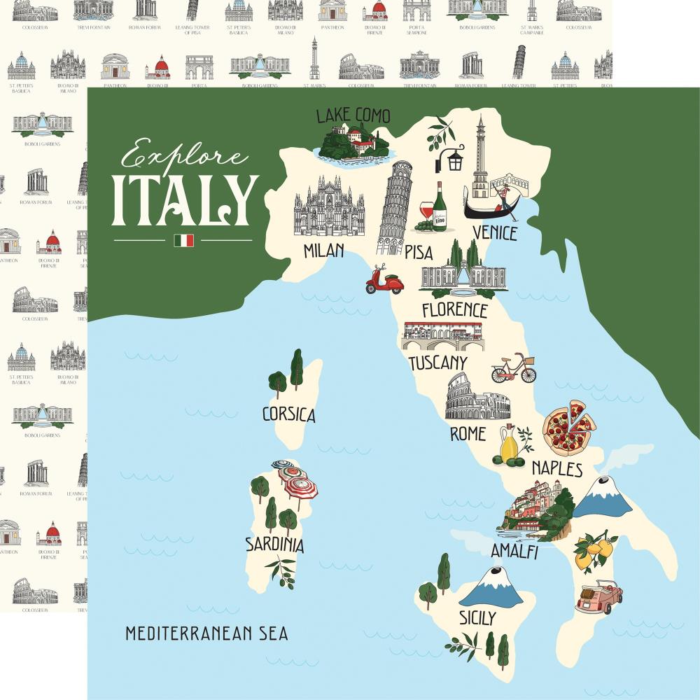Carta Bella Italy - Map Of Italy — Papermaze