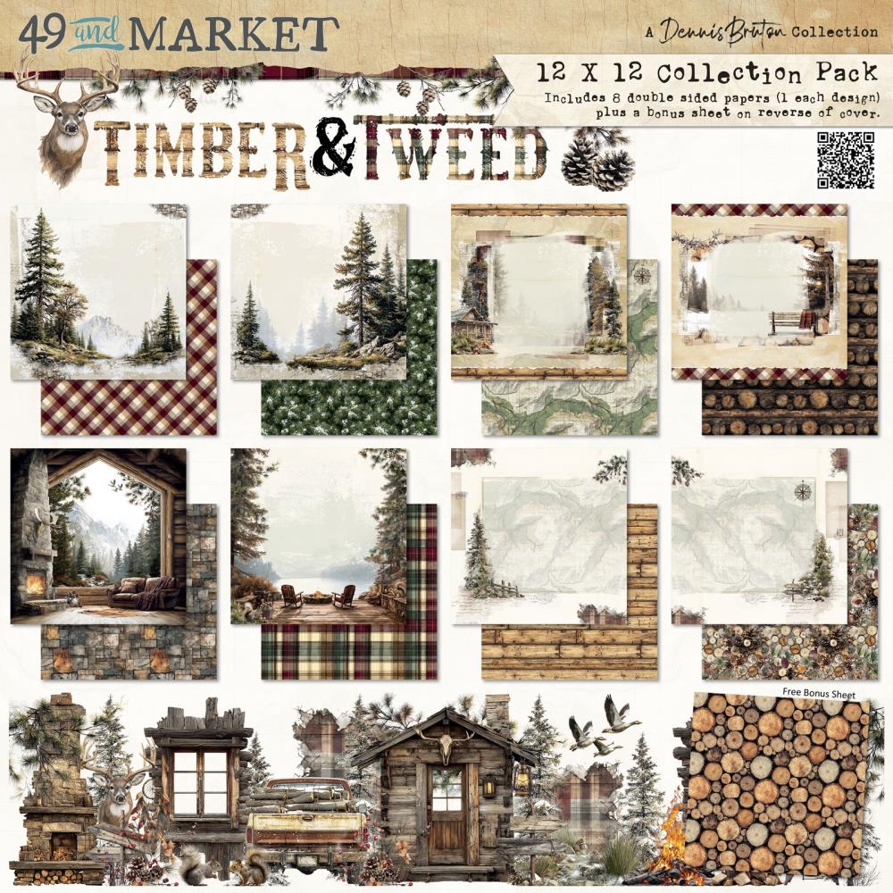 49 & Market Timber & Tweed - 12x12 Collection Pack — Papermaze