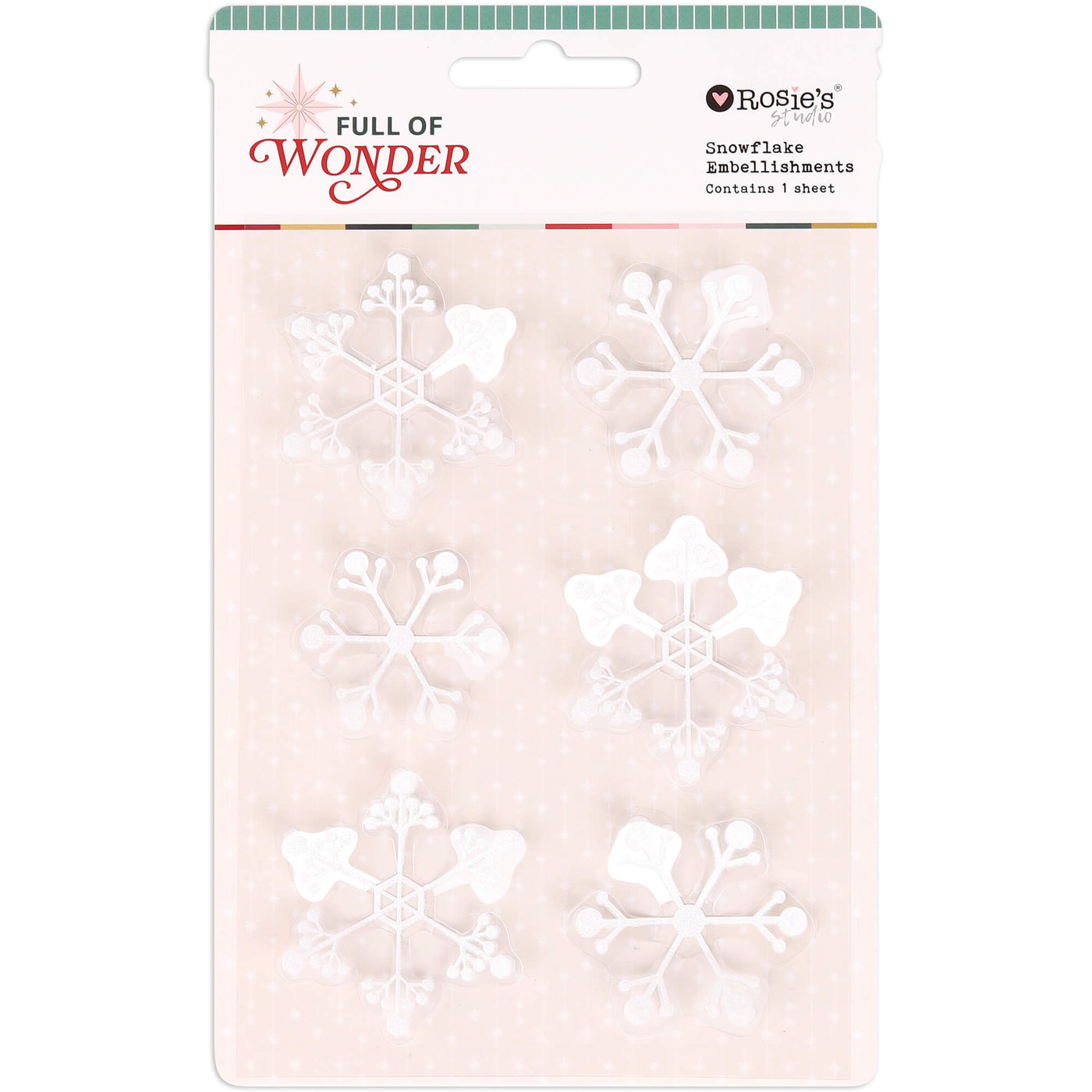 Rosie's Studio Full Of Wonder - Snowflake Embellishments — Papermaze