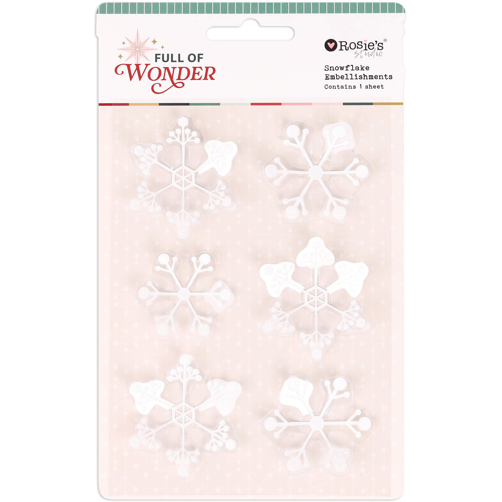 Rosie's Studio Full Of Wonder - Snowflake Embellishments — Papermaze