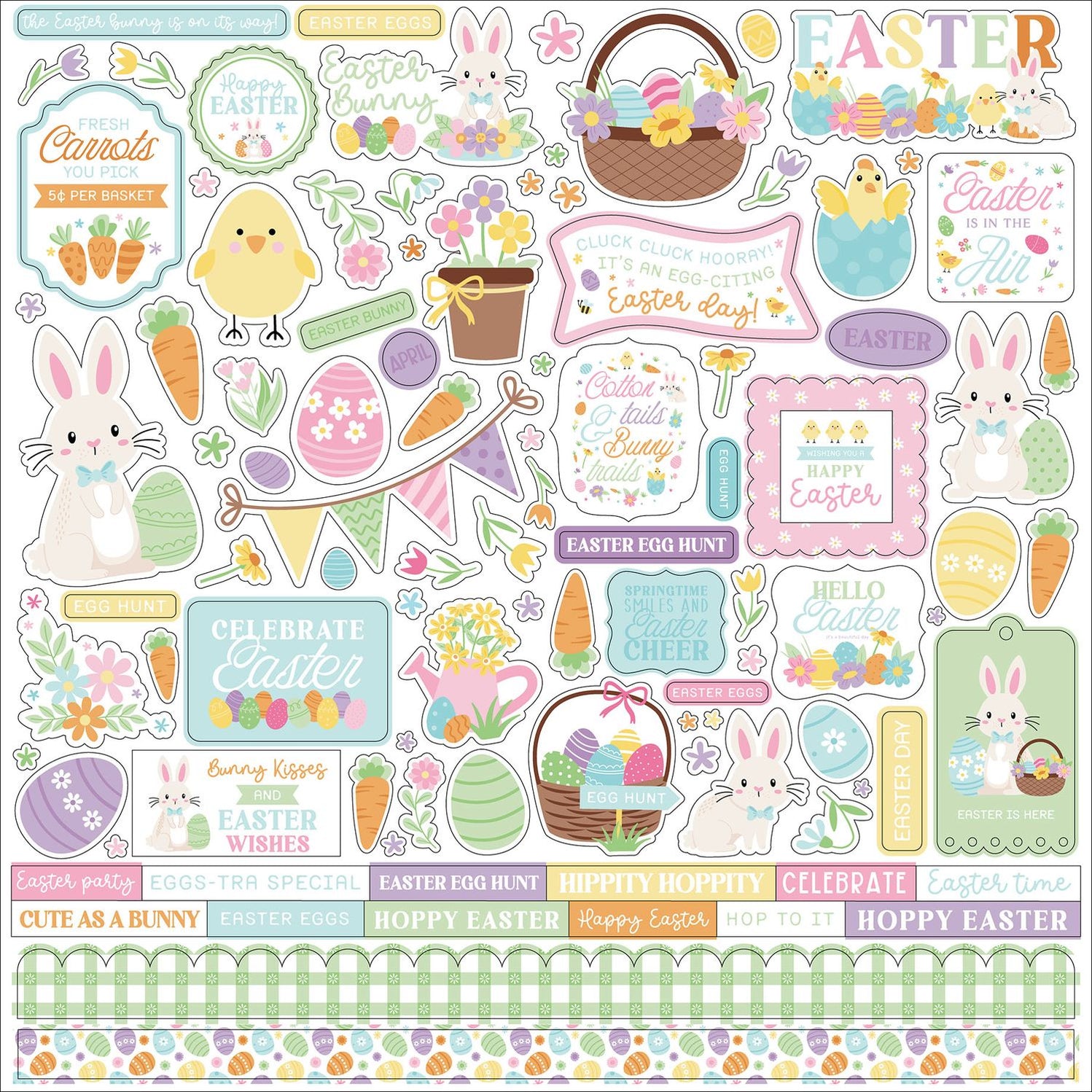 Echo Park Easter Basket - Element Stickers — Papermaze