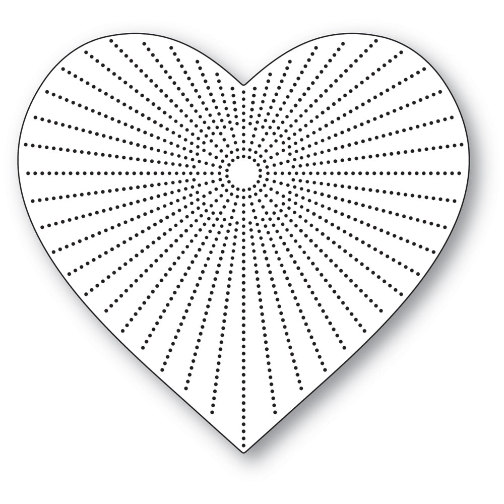 Memory Box Die - Pinpoint Burst Heart — Papermaze