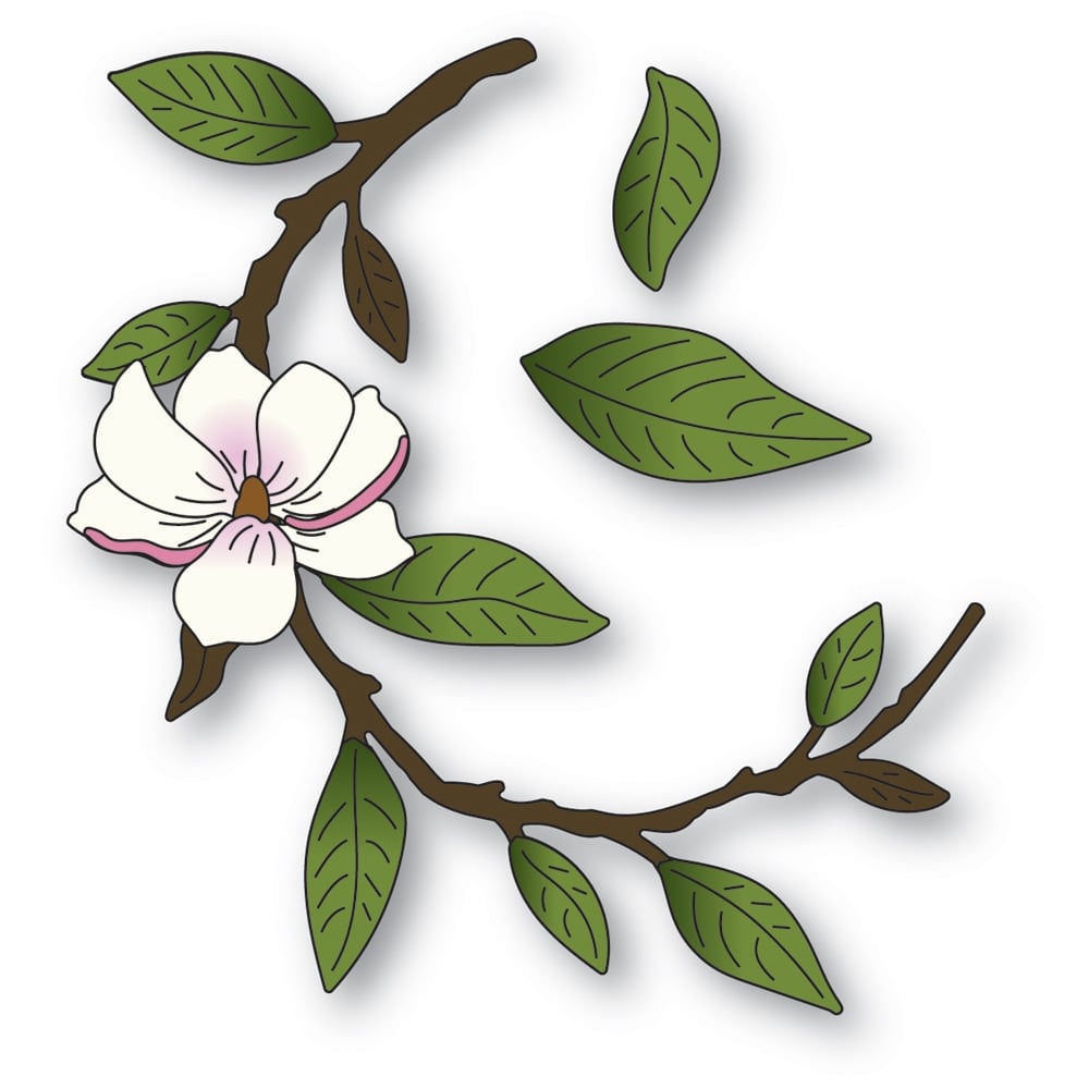 Memory Box Die - Curved Magnolia Branch — Papermaze