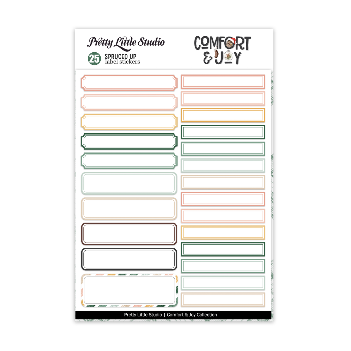 Pretty Little Studio Comfort & Joy - Spruced Up Label Stickers — Papermaze
