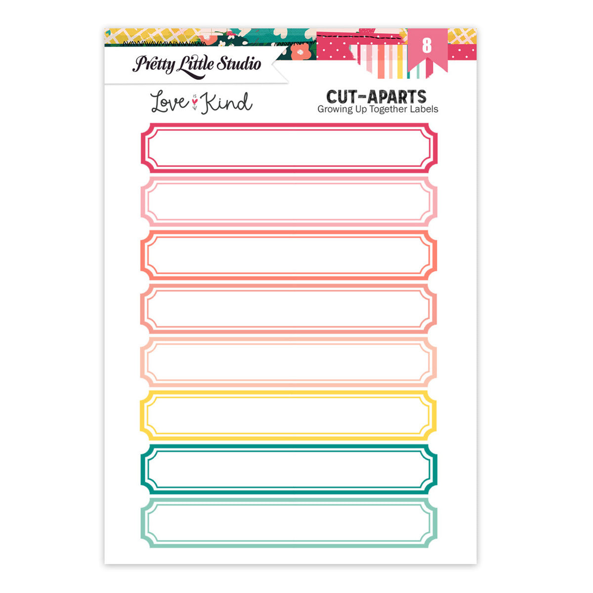 Pretty Little Studio Love Is Kind - Growing Up Together Labels Cut-Apa ...
