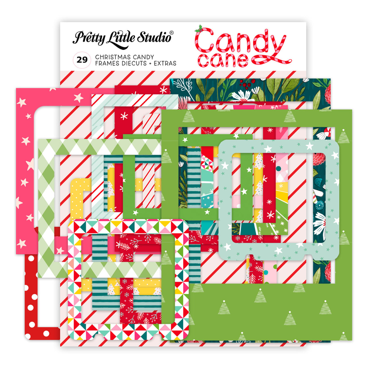 Pretty Little Studio Candy Cane - Christmas Candy Frames — Papermaze