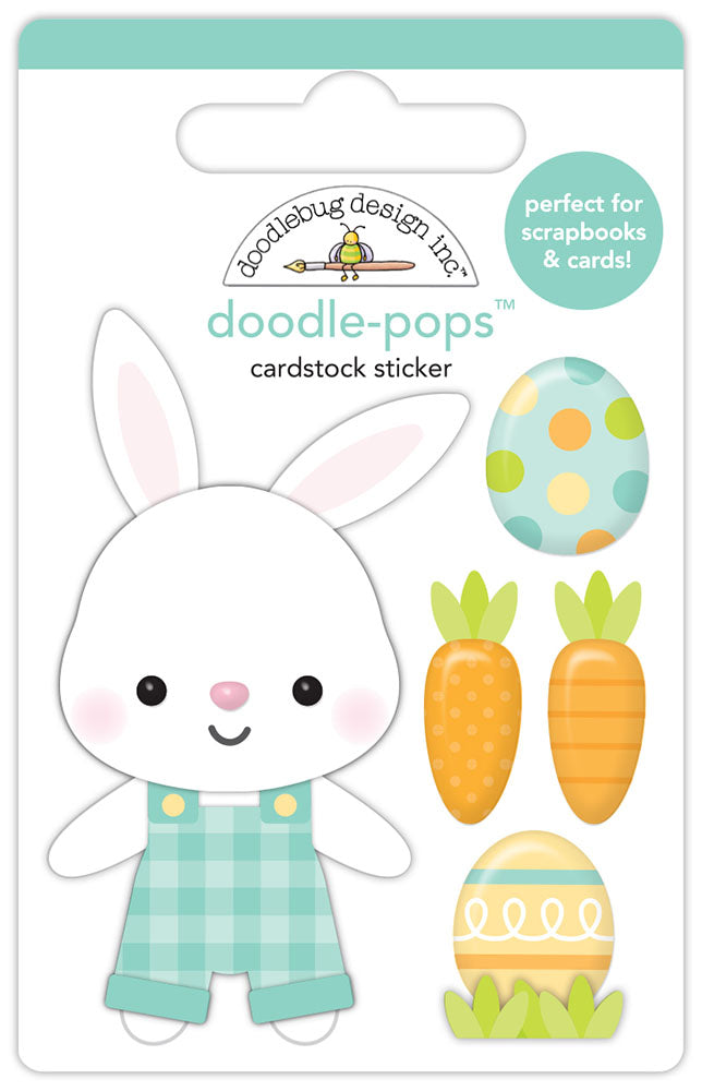 Doodlebug Design Bunny Hop - Mr. Cottontail Doodle-Pops 3D Sticker ...