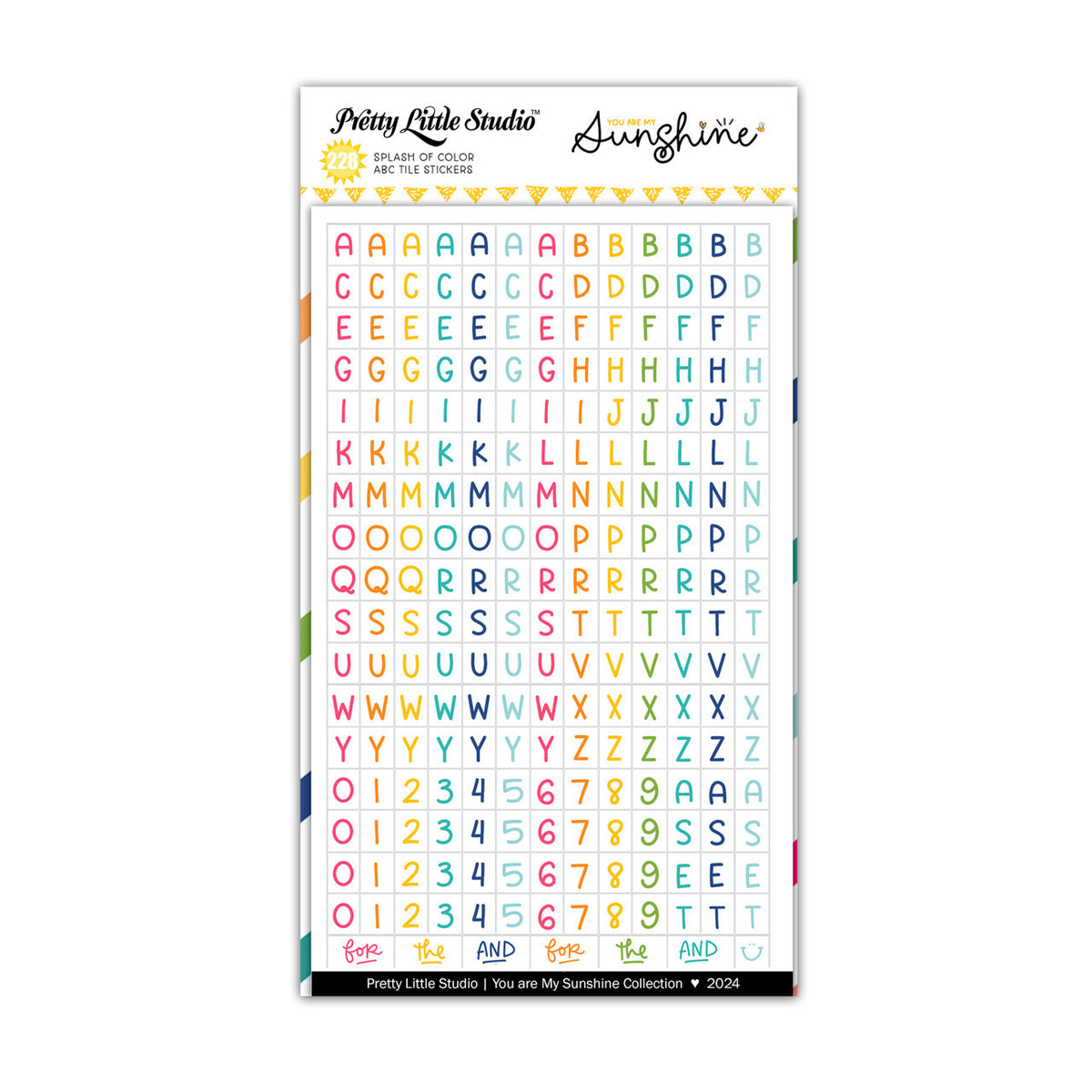 Pretty Little Studio You Are My Sunshine - Mini ABC Stickers Splash Of ...