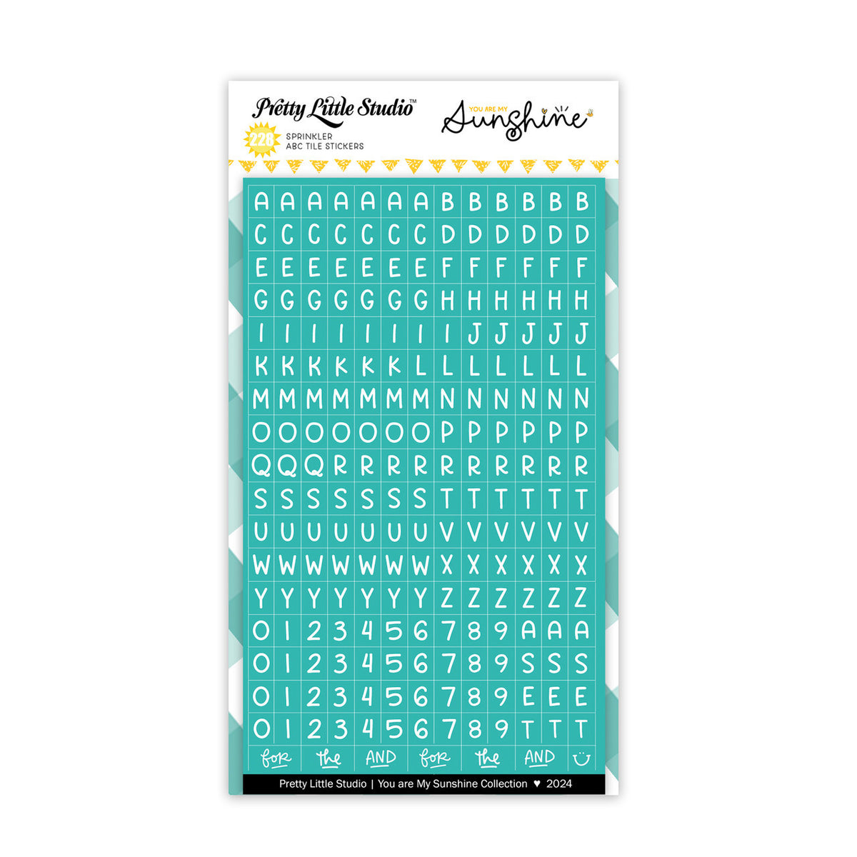 Pretty Little Studio You Are My Sunshine - Mini ABC Stickers Sprinkler ...