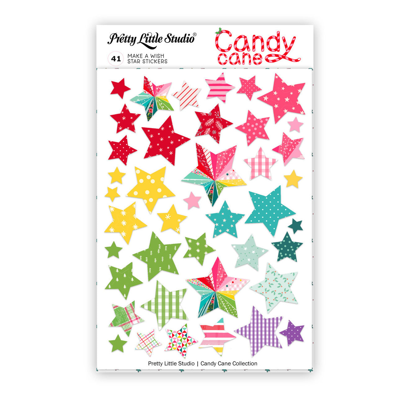 Pretty Little Studio Candy Cane - Make A Wish Stickers — Papermaze