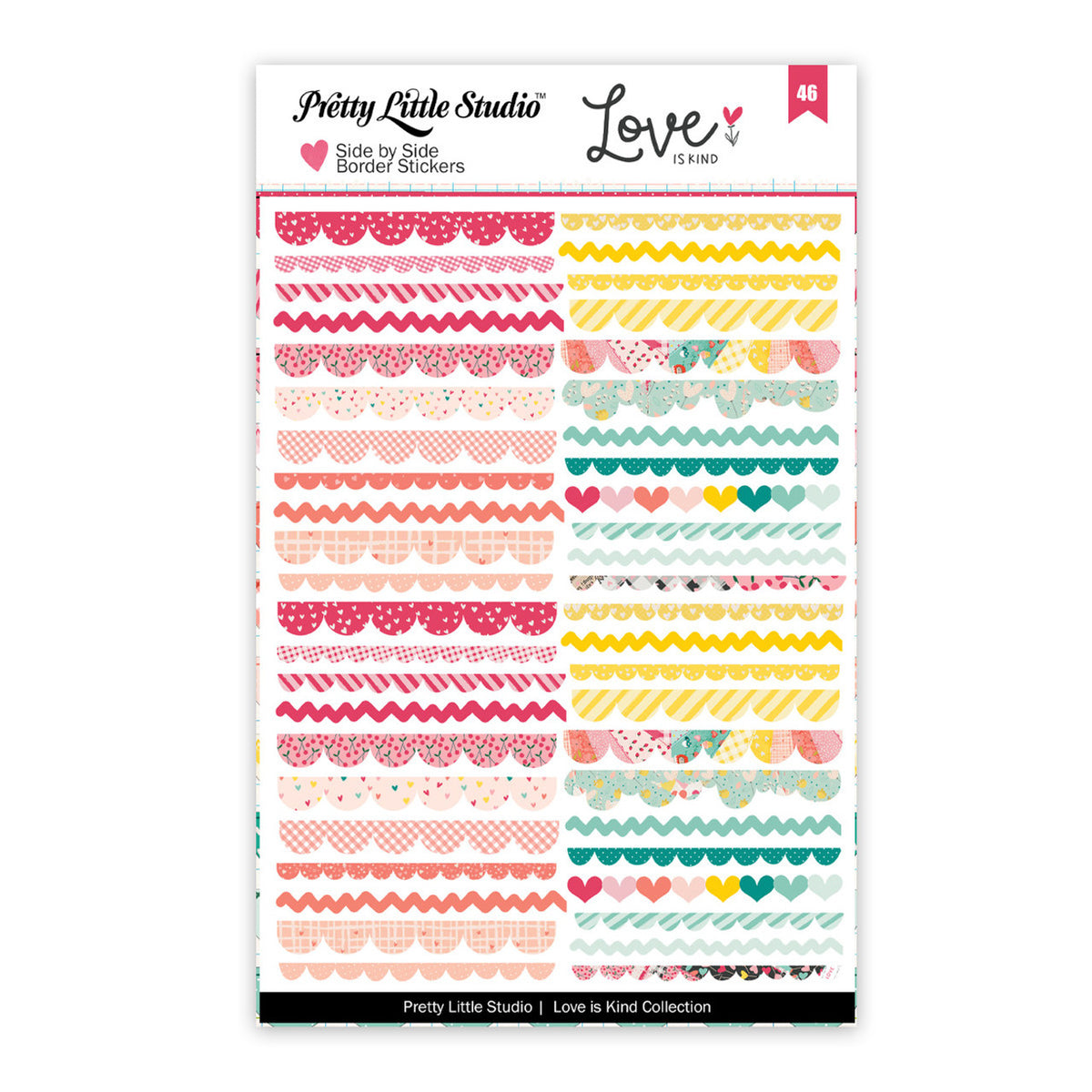 Pretty Little Studio Love Is Kind - Side By Side Borders Stickers ...