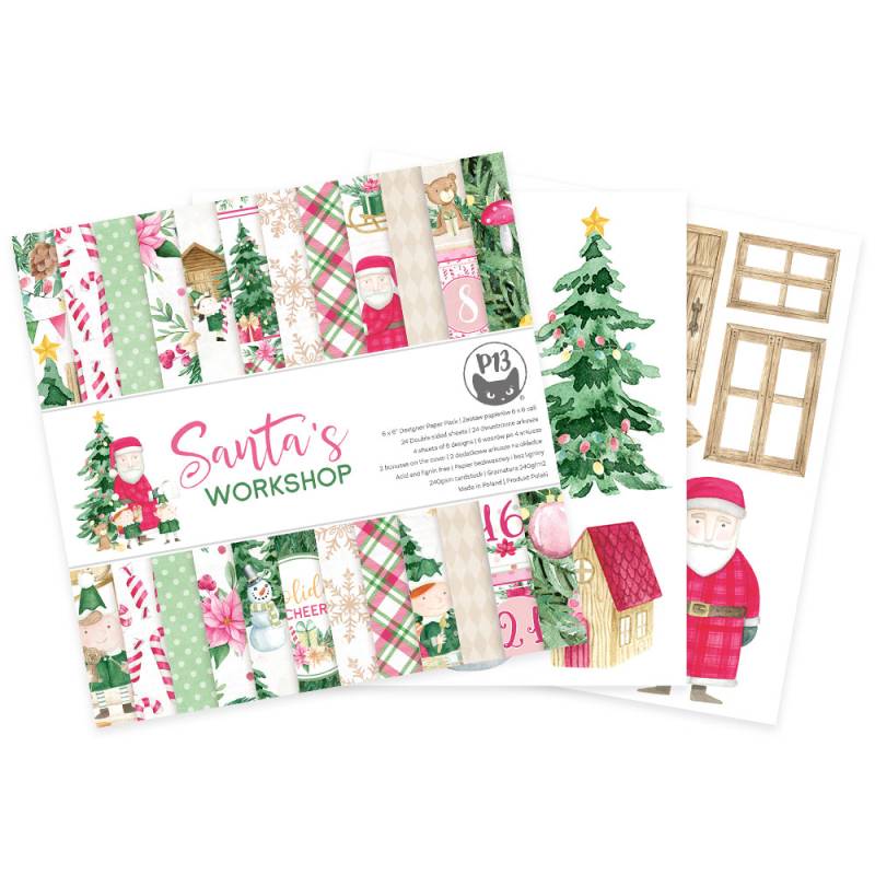 P13 Santa's Workshop - 6x6 Paper Pad — Papermaze
