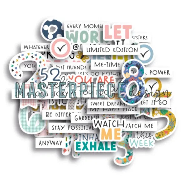 Masterpiece Design 52 Weeks - Text Die-Cuts — Papermaze