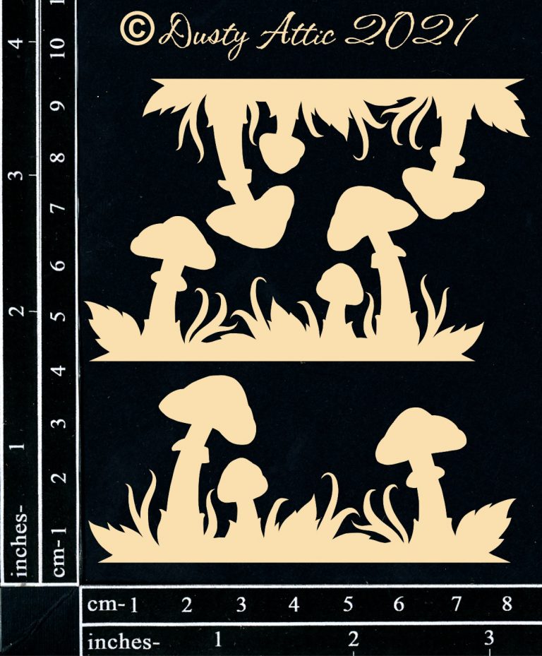 Dusty Attic - Mini Toadstool Border — Papermaze