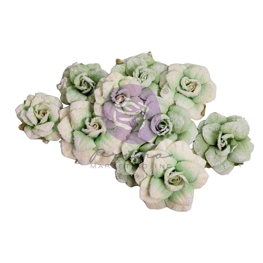 Prima The Home Baker - Mint Chip Roses Flowers — Papermaze