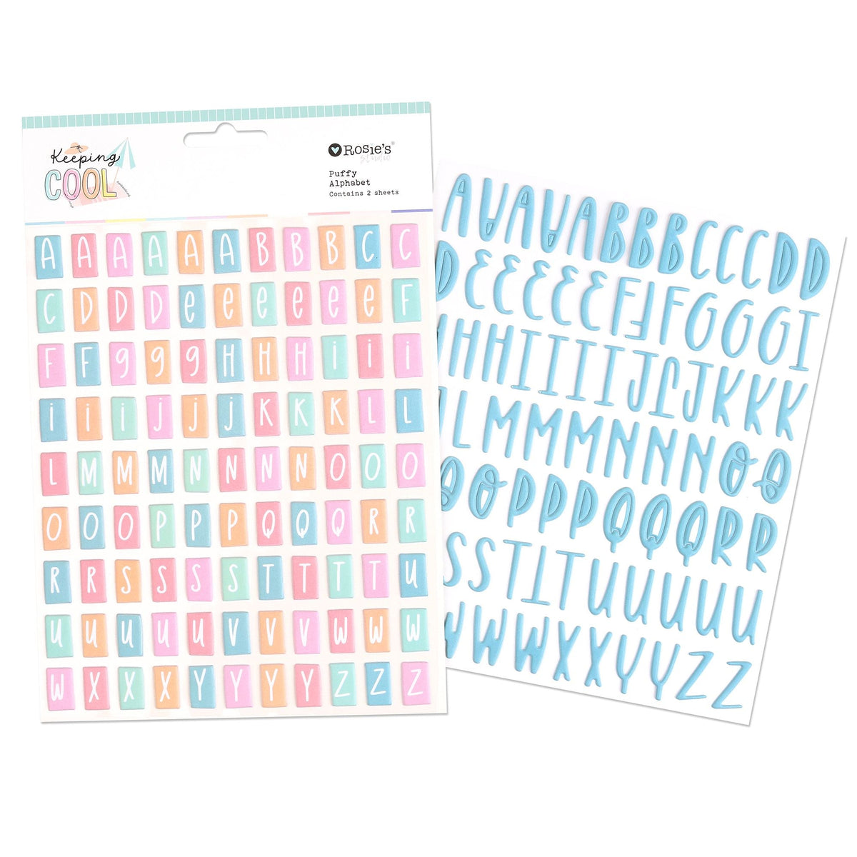 Rosie's Studio Keeping Cool - Puffy Alphabet Stickers — Papermaze