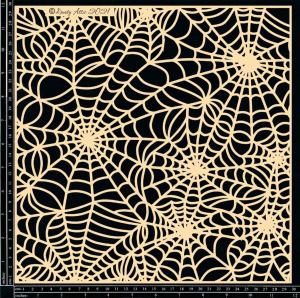 Dusty Attic - Spider Web Panel Large — Papermaze