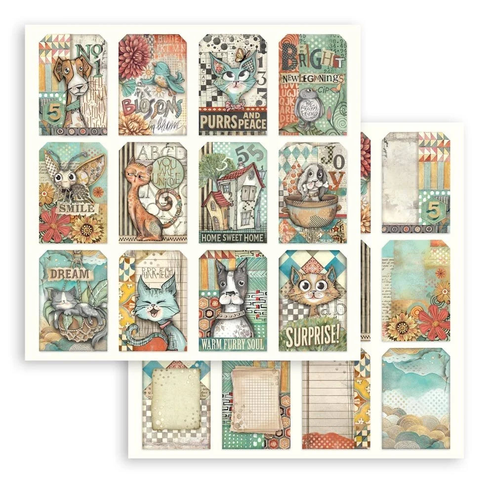 Stamperia Furry Friends - Tags — Papermaze