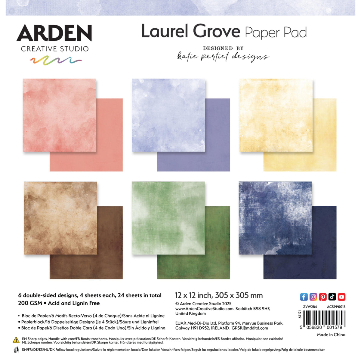 Arden Creative Studio Laurel Grove - 12x12 Solids Collection Kit ...