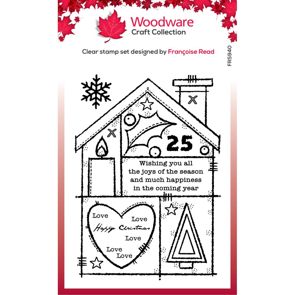 Woodware Clear Magic Stamp - Christmas House — Papermaze