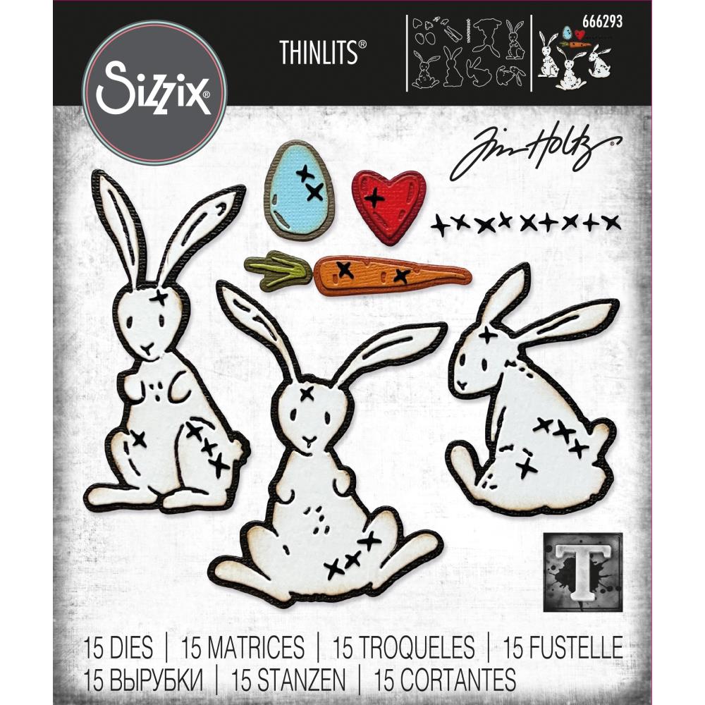 Sizzix Tim Holtz Thinlits Die - Bunny Stitch — Papermaze