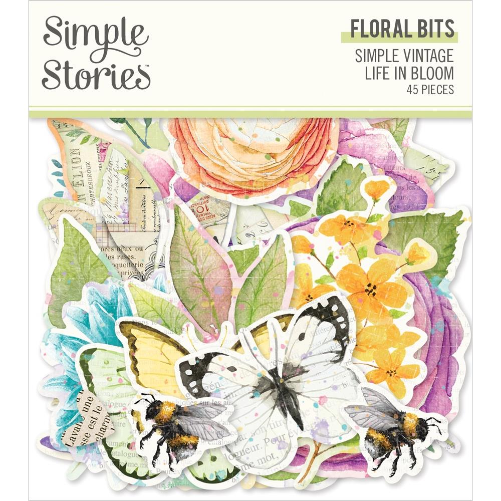 Simple Stories Simple Vintage Life In Bloom - Floral Bits and Pieces ...