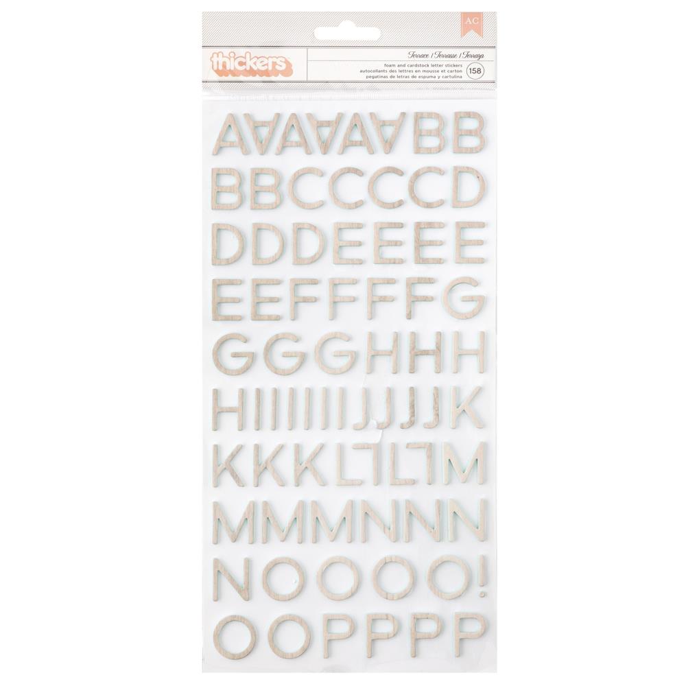 Crate Paper Gingham Garden - Terrace Alpha Thickers — Papermaze