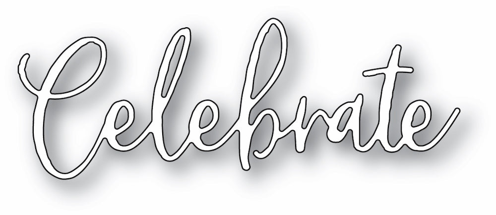 Memory Box Die - Celebrate Cursive Script — Papermaze