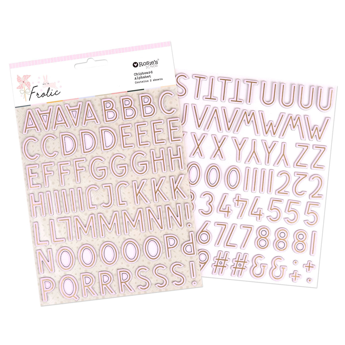 Rosie's Studio Frolic - Chipboard Alphabet — Papermaze